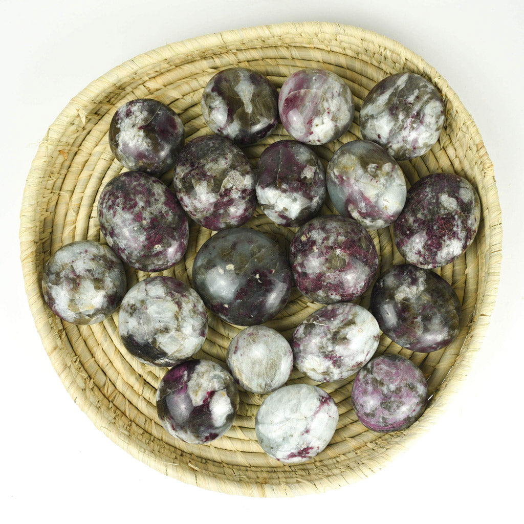 Ruby Tourmaline | Palm Stone | VIE Gems – Vie Gems and Sculptures